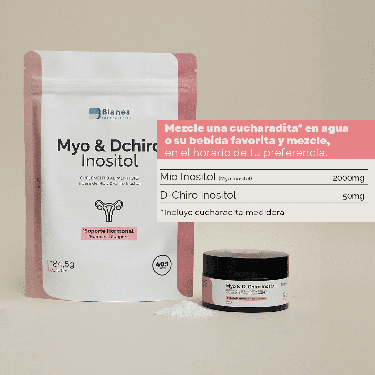 Myo & D-chiro Inositol en polvo. Pack ahorro 3 meses - Tienda online ...